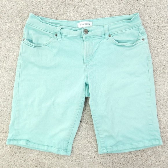 LILA RYAN | Shorts | Lila Ryan Denim Shorts Womens 28 Green Stretch ...